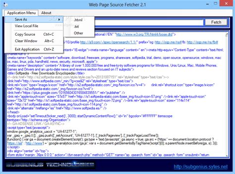 Web Page Source Fetcher 21 Download Review Screenshots