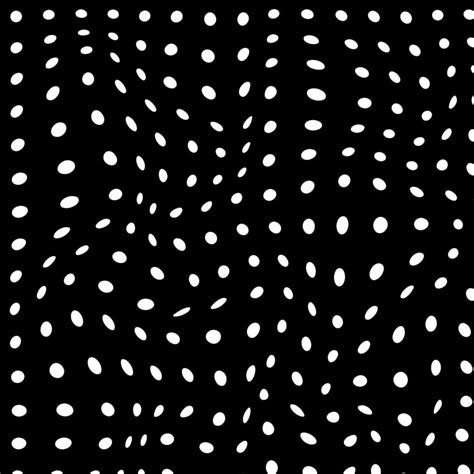 Modern Simple Abstract Seamlees White Color Polka Dot Distrot Wavy