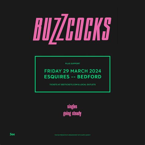 The Buzzcocks ‘singles Going Steady Tour 2024 Guests