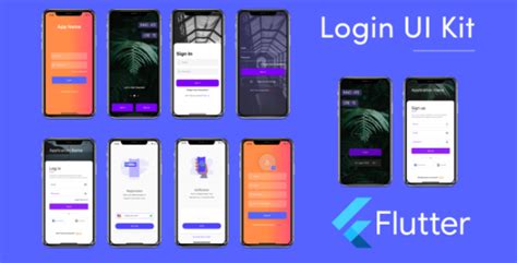 Flutter Login Ui Kit Template In Flutter Codemarket