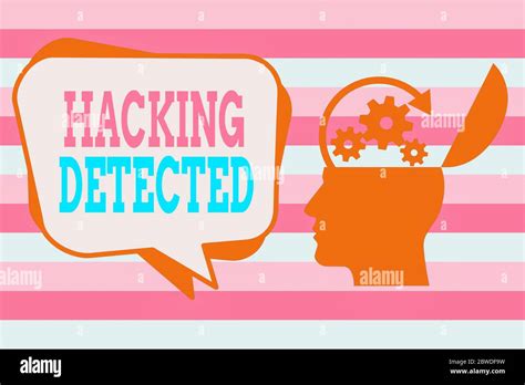 Text Sign Showing Hacking Detected Business Photo Showcasing