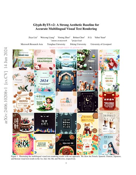 Pdf Glyph Byt5 V2 A Strong Aesthetic Baseline For Accurate Multilingual Visual Text Rendering