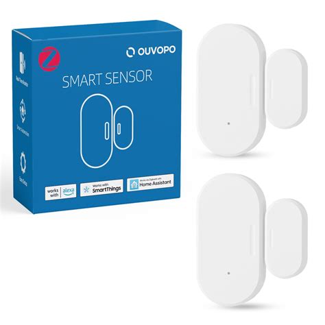 Ouvopo Zigbee Contact Sensor 2 Pack Mini Smart Sensor Home Automation