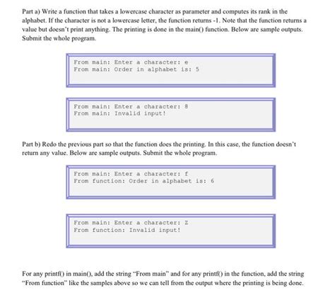 Solved Part Write A Function That Takes A Lowercase