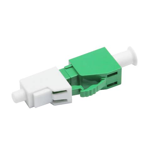 LC APC Green Optical Attenuator Male To Female 1dB 30dB Fix Attenuation