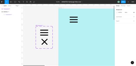 Animated Hamburger Menu Icon Figma