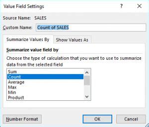 Field And Value Settings With Excel Pivot Tables MyExcelOnline