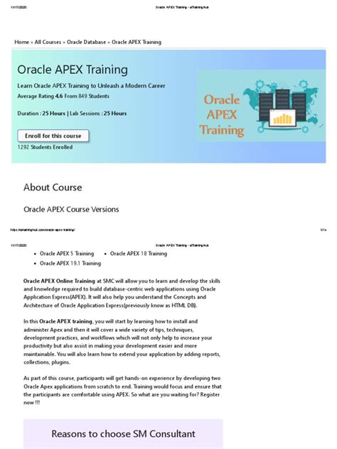 Oracle Apex Training Atraininghub Pdf Databases Application