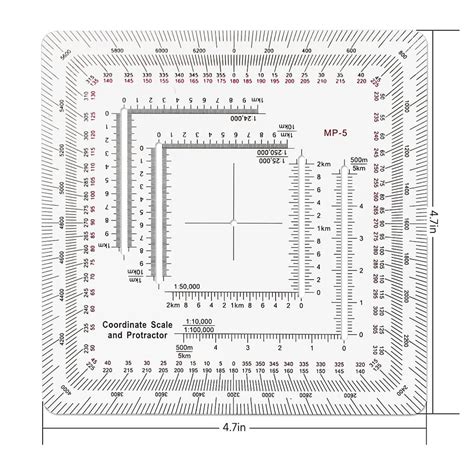 Flexible Map Scale And Protractor For Construction Engineering