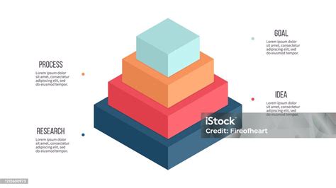 비즈니스 인포그래픽 4 단계 옵션 섹션피라미드 차트 벡터 템플릿입니다 여러 층에 대한 스톡 벡터 아트 및 기타 이미지 여러 층 4 피라미드 건축물 Istock