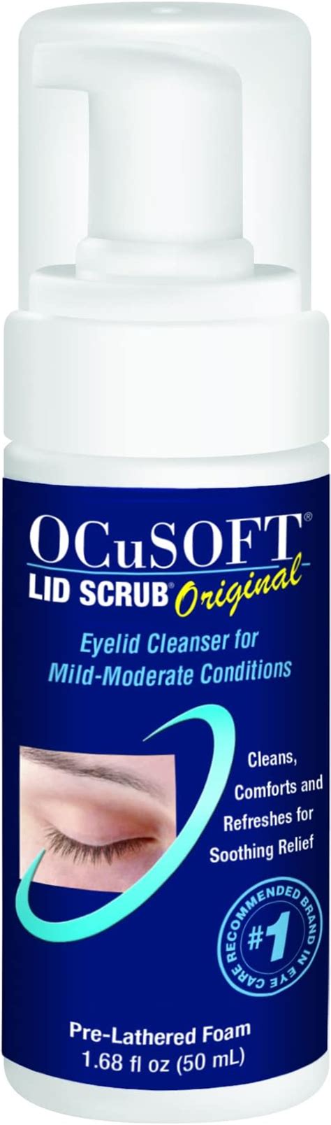 Ocusoft Original Foaming Eyelid Cleanser Mild Instant Foam To Remove Oil Dust