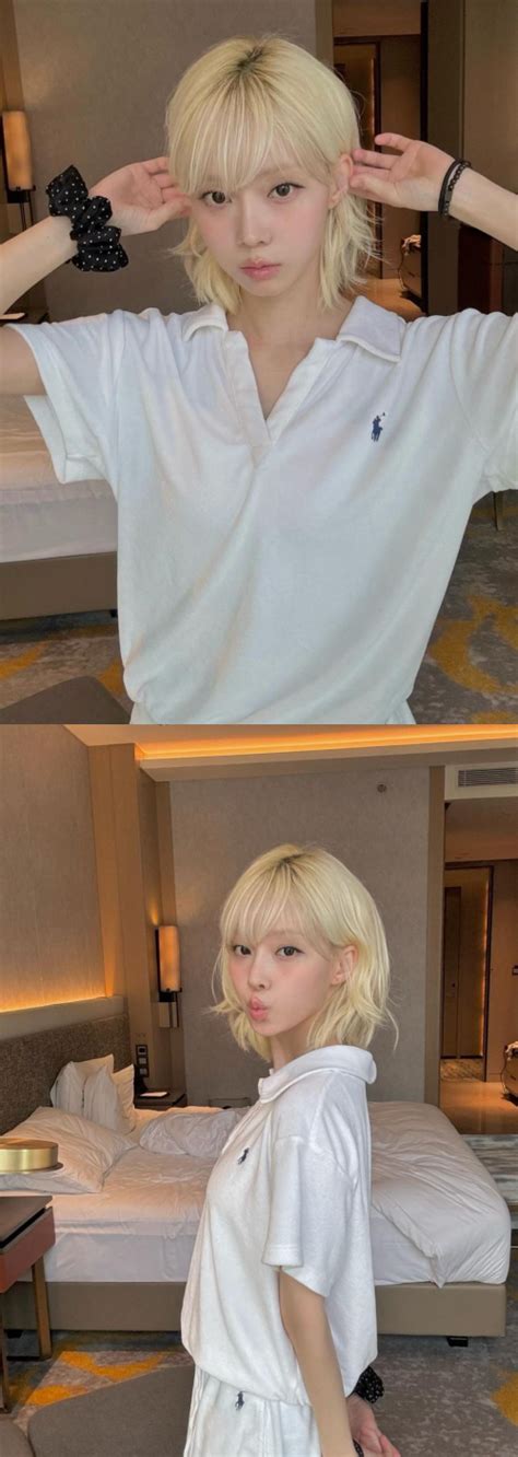 금발 탈색 에스파 윈터 동화 속 공주같아 인형 미모 눈길 SHOT OSEN