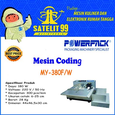 Jual Mesin Coding Powerpack My 380fw Shopee Indonesia