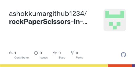 Github Ashokkumargithub1234rockpaperscissors In Reactjs