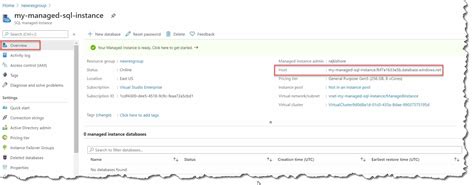 How To Create Sql Managed Instance In Azure Azure Lessons