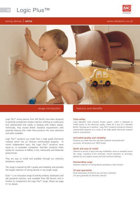 MK Logic Plus Catalogue PDF MK Electric
