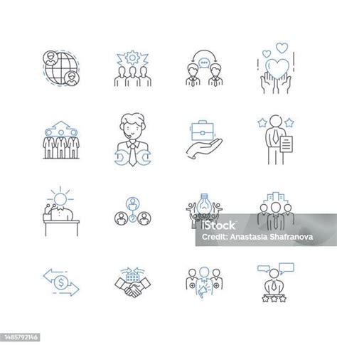 Rules Line Icons Collection Enforcement Compliance Governance Discipline Protocol Decree Edict