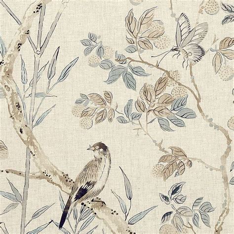 Claire Fabric Neutral Duck Egg Curtain Fabric Sojourn Collection
