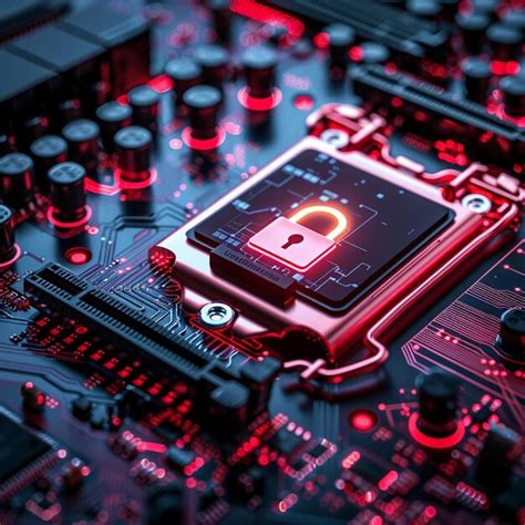 Cyber Security Lock Abstract Photo Ai Generated Art Premium Ai Generated Image