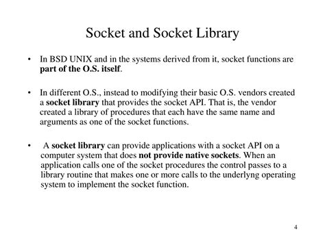 Ppt The Socket Interface Powerpoint Presentation Free Download Id 982826