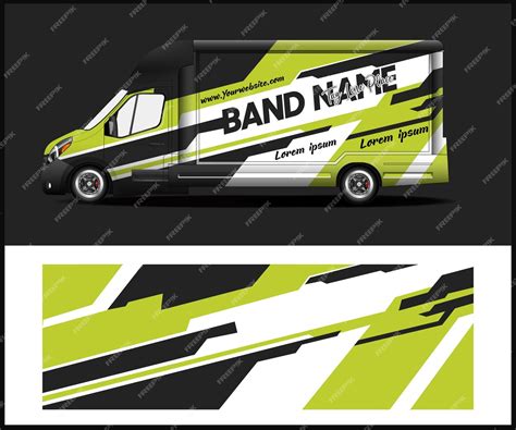 Premium Vector Car Wrap Design And Vinyl Sticker Car Truck Van Car Magnets Illustration Vinyl