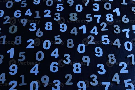 Background Of Numbers From Zero To Nine Numbers Texture Finance Data Concept Mathematic