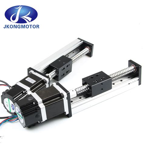 Nema24 Stepper Motor With Ball Screw And Linear Motion Cnc Linear Guide