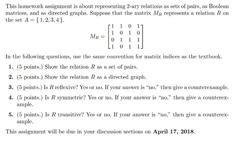 Solved This Homework Assignment Is About Representing 2 Ary