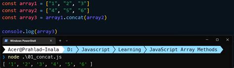 arrays in javascript