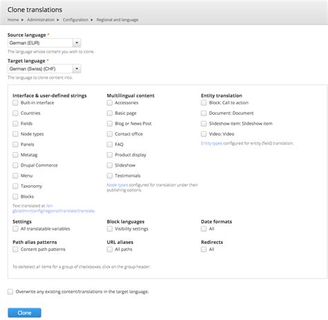 Translation Clone Drupal Org