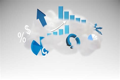 Premium Photo Cloud Computing Graphic With Graphs