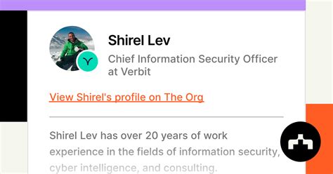 Shirel Lev Chief Information Security Officer At Verbit The Org