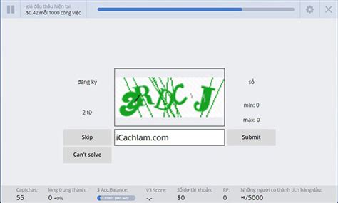 Gõ captcha kiếm tiền có thật không Địa chỉ gõ captcha kiếm tiền uy tín