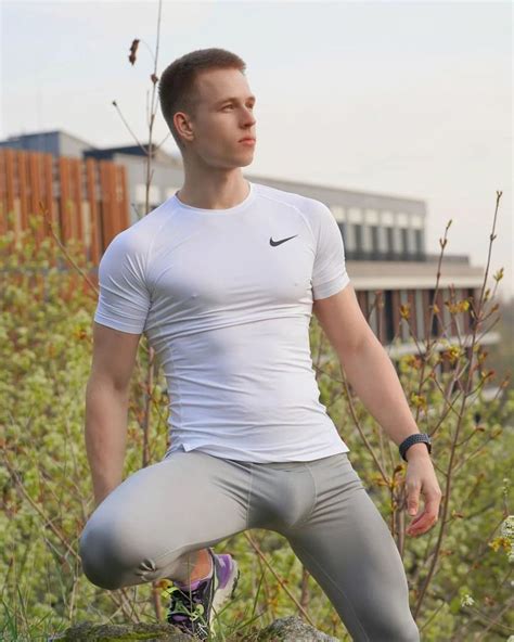 Mens Fashion Lycra Men Hot Men Bulge Men In Tight Pants