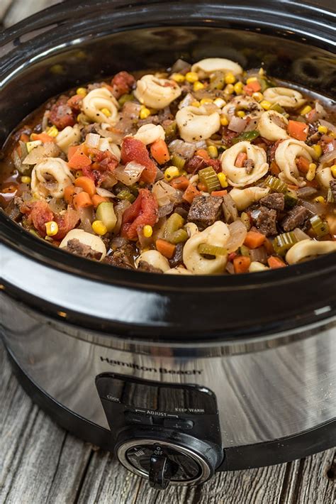 Slow Cooker Sausage And Tortellini Stew