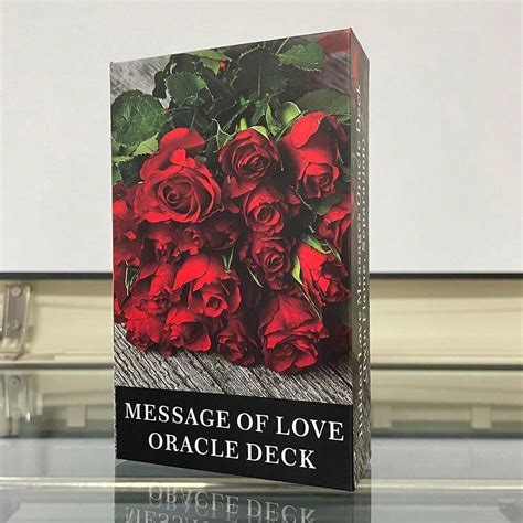 Love Message Of Love Oracle Deck 54 Cards With Keywords English Version Affirmation Cards With