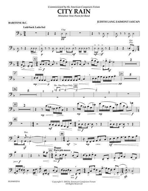 Easy Baritone Sheet Music