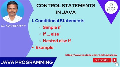 19 control statements structures in java conditional selection