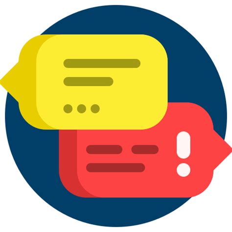 Speech Bubble Detailed Flat Circular Flat Icon