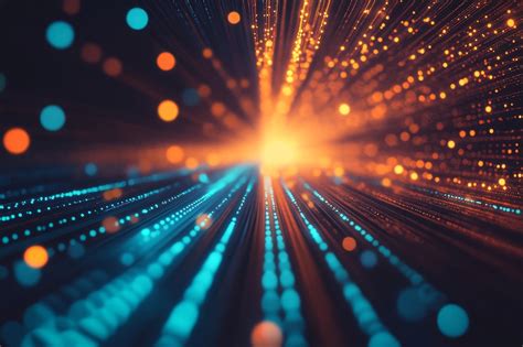 Abstract Representation Of Data Flow And Digital Connectivity Conveying Speed Information Tra