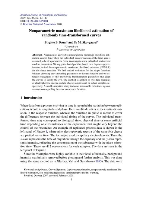 Pdf Nonparametric Maximum Likelihood Estimation Of Randomly Time