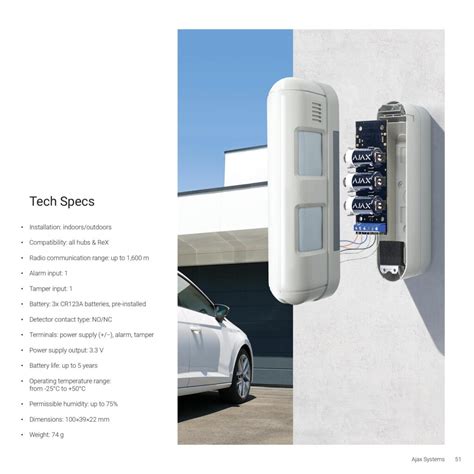 Ajax Transmitter Wireless Module For Third Party Alarm Detectors Integration Security System Asia