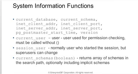 Module 13 Data Dictionary Postgres Administration Essentials From Edb