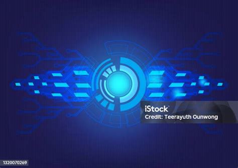 추상 적 파란색 기술 배경 Cpu에 대한 스톡 벡터 아트 및 기타 이미지 Cpu 가상현실 공학 Istock