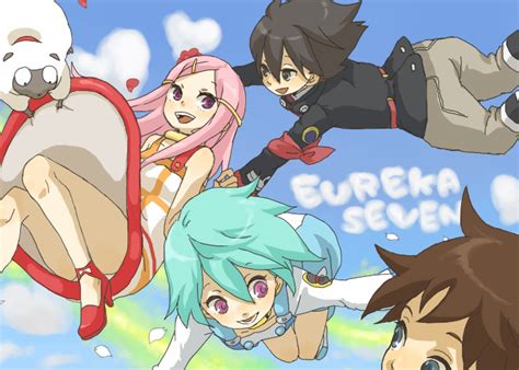Safebooru Aqua Hair Dominic Dominic Sorel Eureka Eureka 7 Eureka