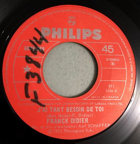 Vinyle Franck Didier 42 Disques Vinyl Et Cd Sur Cdandlp