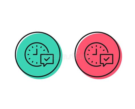 time line icon select alarm sign vector stock vector illustration