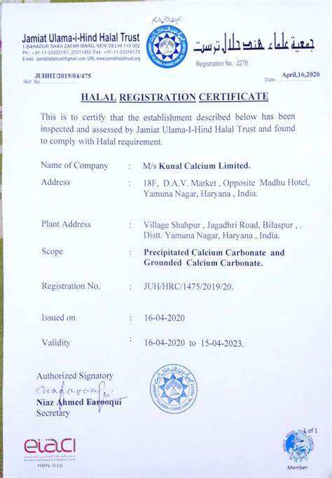 Awards And Certifications Kunal Calcium
