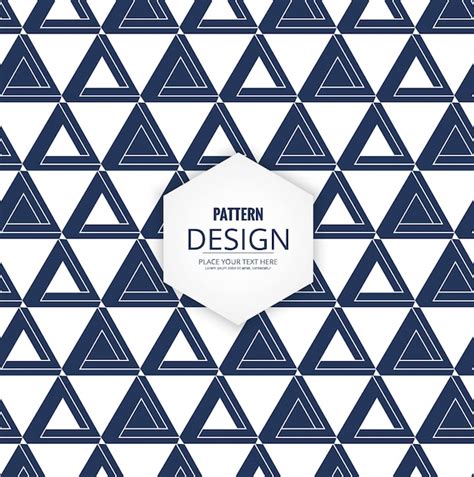 Free Vector Modern Blue Triangle Pattern Background