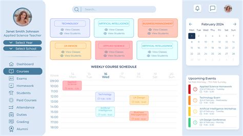 Fully Responsive Teacher Dashboard Figma